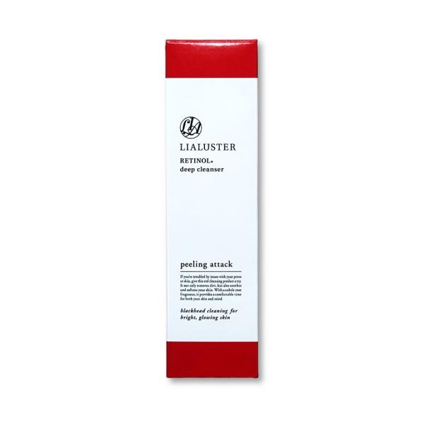【製品について】ブランド LIALUSTER リアラスターアイテム 1個 LIALUSTER リアラスター レチノール ディープクレンザー ピーリングアタック 110g メイク落とし クレンジングフォーム成分　水、ヤシ油脂肪酸PEG−7グリ...