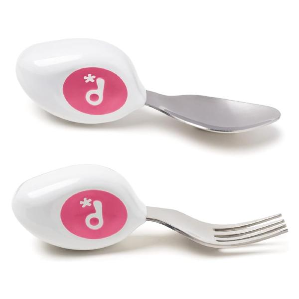 【製品について】ブランド　doddl ドードルアイテム　doddl ドードル スプーン・フォーク 2点セット マゼンタピンク 知育カトラリー 1歳〜5歳頃用カラー　マゼンタピンク対象年齢　[スプーン・フォーク] 1歳〜5歳頃用材質　[持ち手...