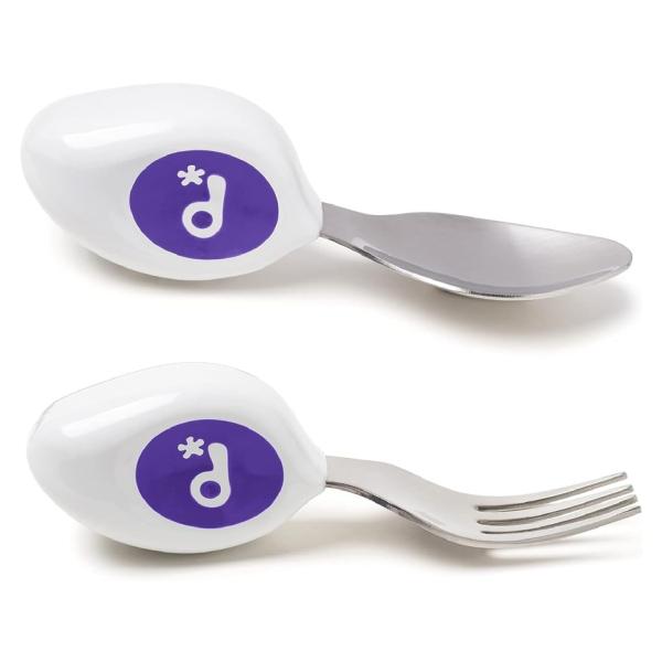 【製品について】ブランド　doddl ドードルアイテム　doddl ドードル スプーン・フォーク 2点セット インディゴパープル 知育カトラリー 1歳〜5歳頃用カラー　インディゴパープル対象年齢　[スプーン・フォーク] 1歳〜5歳頃用材質　...