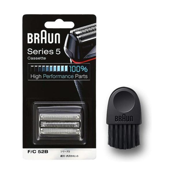 【製品について】ブランド BRAUN ブラウンアイテム BRAUN ブラウン 替刃 旧シリーズ5 シェーバー F/C52B-b ブラック ブラシ付き型番 F/C52B-bコード 4902430898768メーカー ブラウン(Braun)