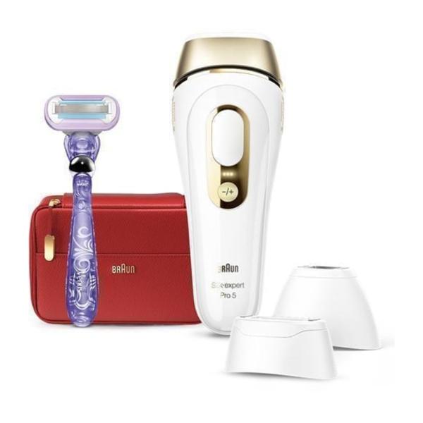 【製品について】ブランド BRAUN ブラウンアイテム BRAUN ブラウン シルクエキスパート Pro5 PL5268 家庭用光美容器 脱毛器 ホワイト&amp;ゴールド型番 PL5268本体サイズ　18.5×H7.0×D5.5cm重量　...