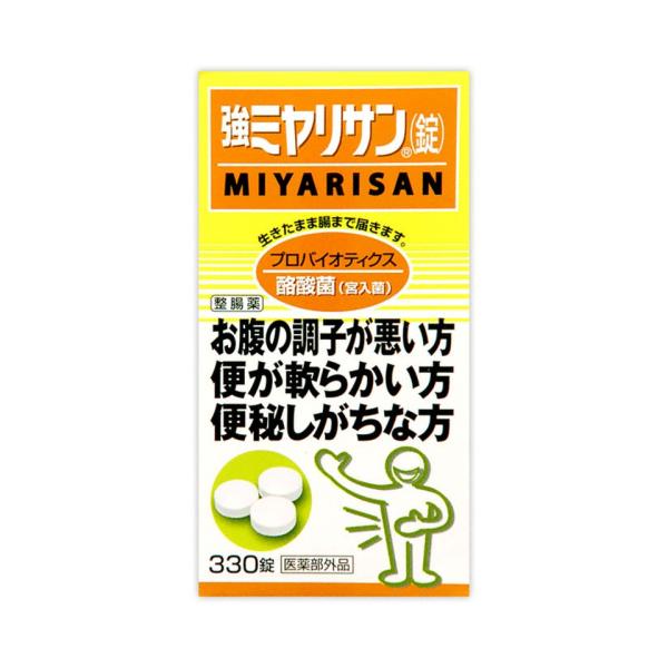 【製品について】ブランド ミヤリサン製薬アイテム 1個 強ミヤリサン (錠) 整腸薬 便秘 330錠 指定医薬部外品 ミヤリサン製薬JAN 4987312339263生産国 日本内容量 330錠＜成分＞9錠（15歳以上の1日量）中宮入菌末・...