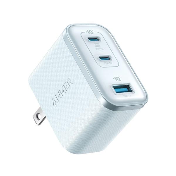【製品について】ブランド Anker アンカーアイテム Anker アンカー Nano Charger 70W 3 Ports ブルー 折りたたみ式プラグ型番 A121AN31本体サイズ　幅32×高さ55×奥行43mm、約 120gカラー　...