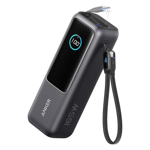 【製品について】ブランド Anker アンカーアイテム Anker アンカー Power Bank 25000mAh Built-In &amp; 巻取り式USB-Cケーブル モバイルバッテリー ブラック型番　A1695N11カラー　ブラッ...