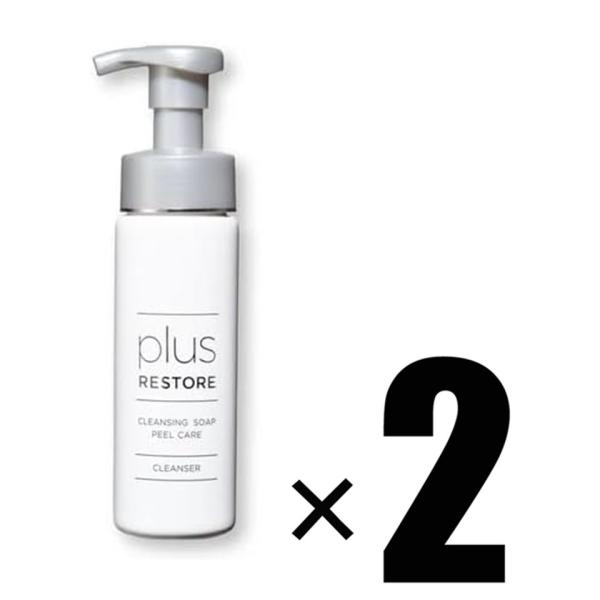 【製品について】ブランド plus RESTORE プラスリストアアイテム 2本 plus RESTORE プラスリストア クレンジングソープ泡ピールケア 200ml×2内容量 200ml×2成分　水、カリ石ケン素地、ヤシ油脂肪酸ＰＥＧ−７...