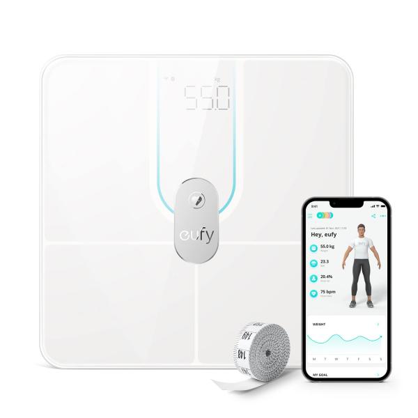 【製品について】アイテム Anker Eufy(ユーフィ) Smart Scale P2 Pro ホワイト 体重体組成計 T9149N22型番 T9149N22カラー ホワイト本体サイズ 28×28×2.6cm本体重量 1.2kg最大積載量...