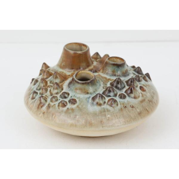 デンマークのボーホルム、名窯でもあるSOHOLMで作られたフラワーベースです。関連キーワード：【北欧雑貨 ビンテージ雑貨 アンティーク デンマーク製 一輪挿し 花瓶 置物 デコレーション オブジェ】