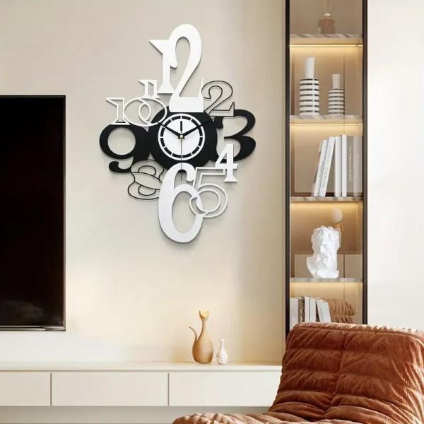 ■商品説明シンプルでおしゃれな北欧モダンデザインの壁掛け時計。白と黒のカラーリングがシックで上品な雰囲気を演出してくれます。静かな動作で、リビングや寝室などどんなお部屋にもマッチするアイテムです。インテリアのアクセントとしても素敵な存在感を...
