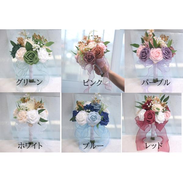 美しく仕上げられたシルクフラワーを使い、生花のような自然な質感と存在感を実現。どの角度から見ても立体的で美しく、手元をエレガントに彩ります。6色展開で、お好みのカラーやドレスの雰囲気に合わせて選べるのも嬉しいポイント。定番のホワイトはもちろ...