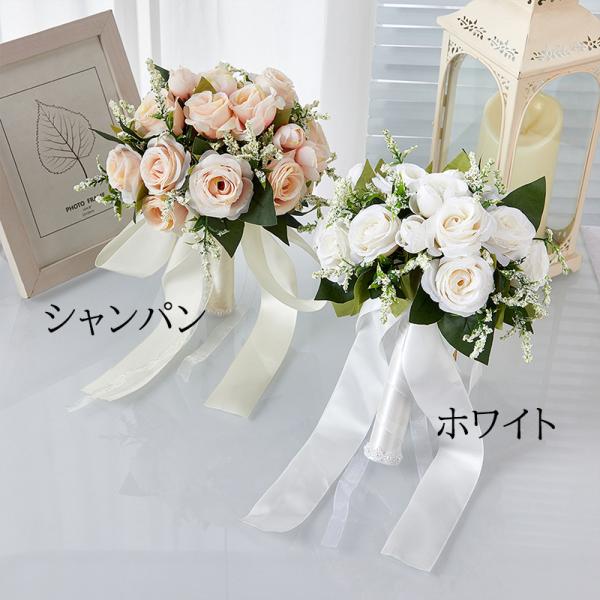 繊細なシルク素材で丁寧に仕上げられた花々は、生花のようなリアルさを持ちながらも、扱いやすさと耐久性に優れています。豪華なボリューム感と美しいシルエットが、花嫁の手元を一層引き立ててくれます。選べる2色展開で、ドレスや式のテーマ、季節に合わせ...