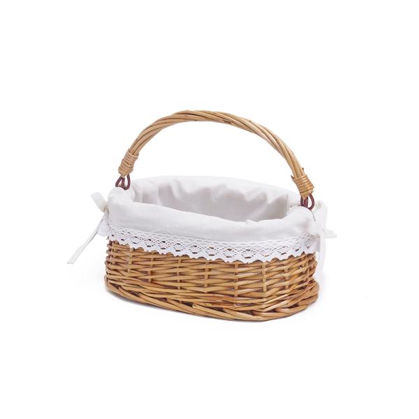自然素材の温かさと優しさ、可愛い形状の小物入れバスケット。ハンドルが倒れて、深くなくて、布カバー付き。安定感ある末広がりの形状、取っ手は倒せて邪魔になりません。何も入れずに、部屋に置いただけでもインテリアがカッコイイ。自然素材の温かさ、気持...