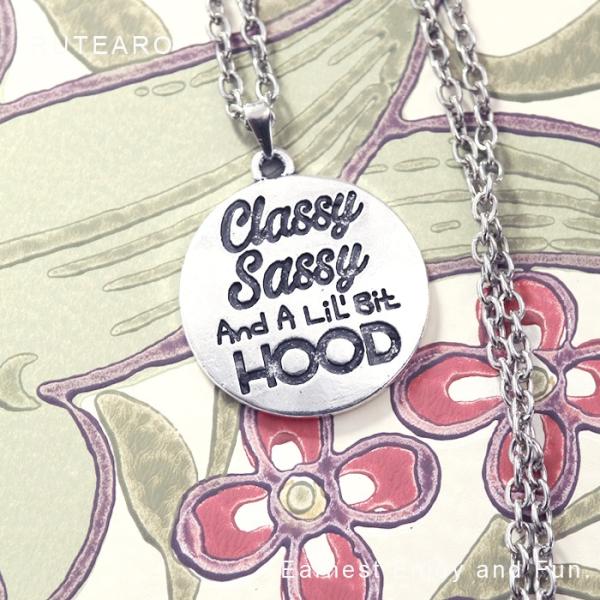 ルテアロ MADE / 当店を装う偽サイトや、その当商品の類似品、偽物にご注意くださいませ。Classy Sassy And A Lil' bit HOOD・・洒落ていて、生意気で、ちょっとだけストリート育ち [サイズ]ペンダントトップ・・...