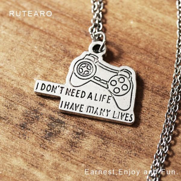 ルテアロ MADE / 当店を装う偽サイトや、その当商品の類似品、偽物にご注意くださいませ。I DON'T NEED A LIFE I HAVE MANY LIVES・・ライフはいらない。たくさんのライフを持っているよ。[サイズ]ペンダント...