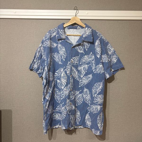 【商品名】：【USED】COOFANDY アロハシャツ ビッグサイズ メンズ 2XL 半袖 ブルー 夏服【ブランド】：COOFANDY【カラー】：ブルー【サイズ】：2XL　[着丈]：80 cm　[身幅]：70 cm　[肩幅]：56 cm　[...