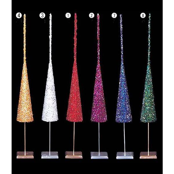 装飾品 コーン クリスマス オーナメントクリスマス装飾 85cm レーザービーズテイパー デコレーション【 サイズ 】全長85cm　幅10cm【 素　材 】金属、ポリエチレン【 カラー 】1）レッド　2）ピンク　3）シルバー　4）ゴールド　...