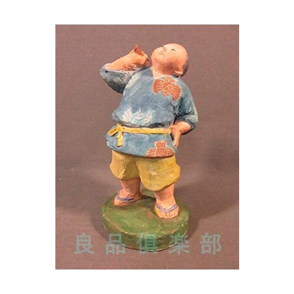 良い状態です材質：木芯桐塑紙貼（紙粘土や石膏のような感じです）高さ約19cm、重さ670g