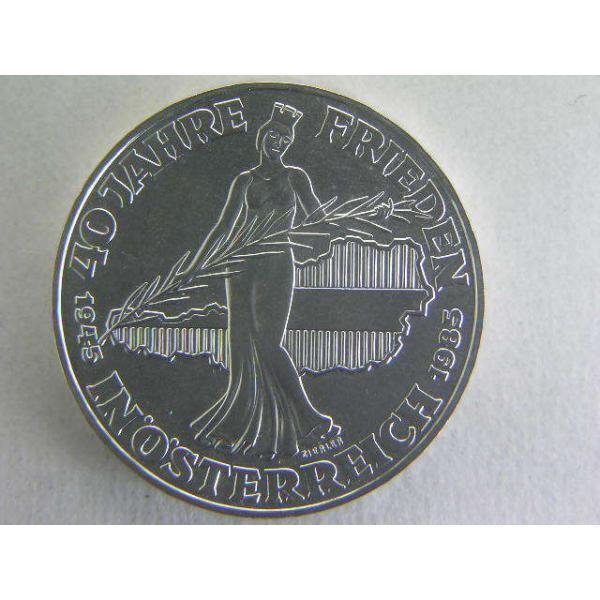 品位　銀92.5％　量目24.0ｇ　mintage384,000 40years of piece in Austria