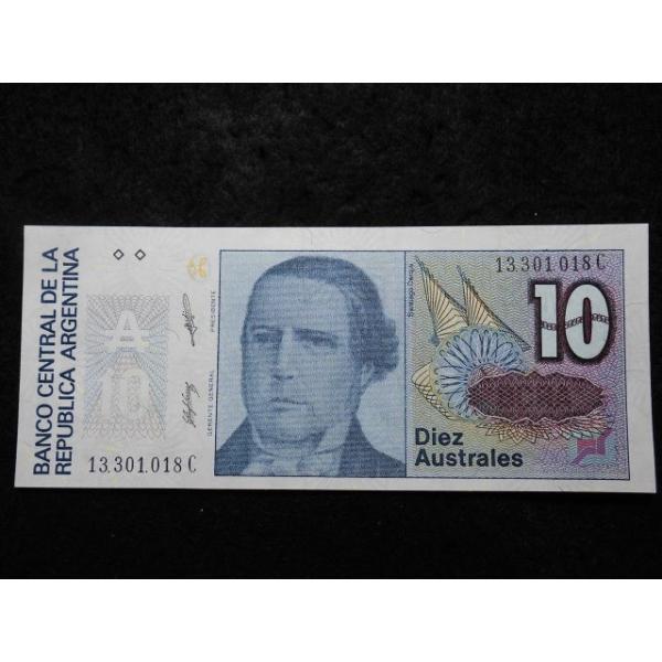 325/アルゼンチン・10AUSTRALES 1986-89※撮像は見本です。同等品のご送付となります。