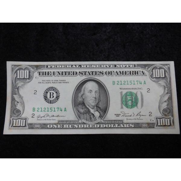 473/アメリカ・100DOLLARS 1981 Franklin