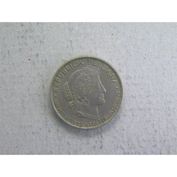 Copper-nickel mintage2,000,000UN MIL NOVECIENTOS TREINTINUEVE 1939