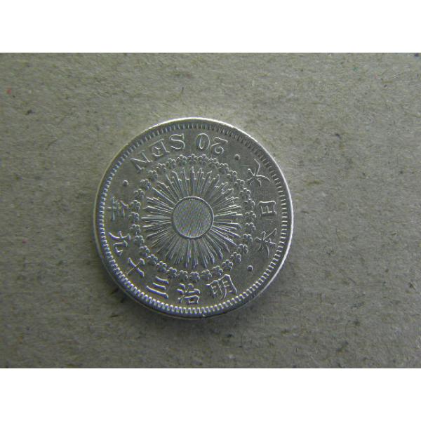 発行枚数655万枚　直径20.3ミリ　品位銀80.0％　量目4.05ｇ