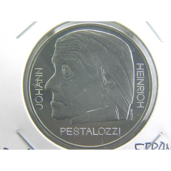 Copper-Nickel　量目　13.2ｇ　直径31.3ミリ　150th Anniversary-Death of Johann Pestalozzi mintage802,000