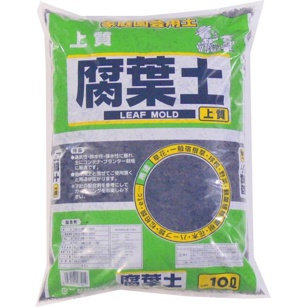 天然の広葉・落葉樹の葉を粉砕、自然発酵で仕上げた有機質の代表的な用土です。窒素分2.3％。
