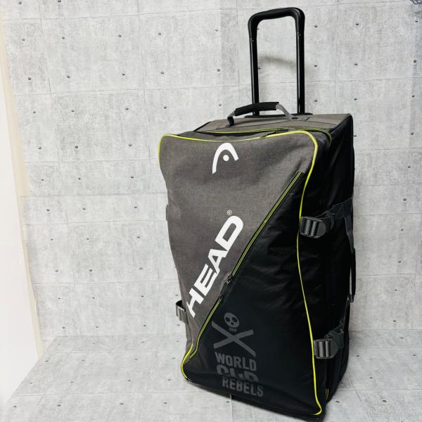 ●商品名head ヘッド ワールドカップ WORLD CUP キャリーケース トロリー キャスター スキー スノーボード トラベルバッグ 大容量 サイズ(cm)42×35×80ハンドル最長時 108容量100L●状態中古商品につき細かな傷や...