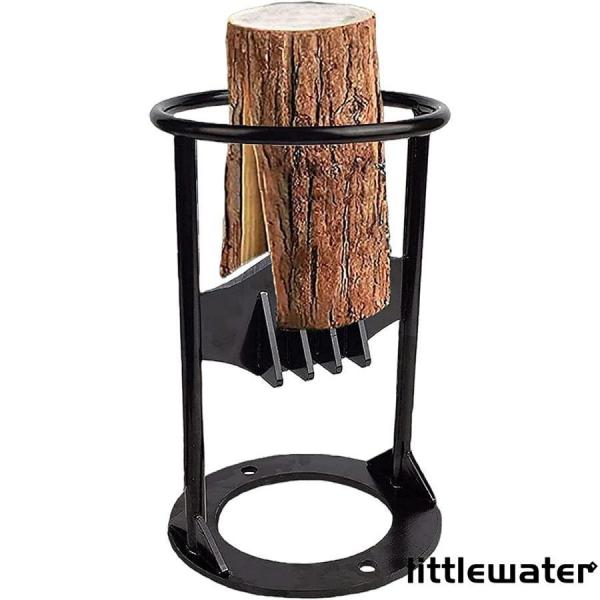 素材: 鉄 サイズ：S：10.2*19.2cm、M：14.5*27cm従来の斧を使用して木材を分割するのは時間と労力がかかりすぎるため 。腰痛が起こりやすく、体に負担をかけます。この薪割り台使用それほど手間はかかりません。薪割りが楽しくなる...