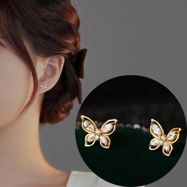 商品説明カラーシルバー/ゴールドサイズモチーフ　約8×11mm20G素材Silver999キュービックジルコニアPVDコーティング（プラチナ・金等）