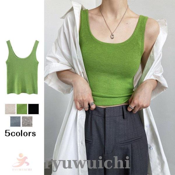 ■カラーオフホワイト/グレー/ブラック/ブルー/グリーン商品名：タンクトップ 無地 綿 インナー 大きいサイズ 重ね着 スポーツ レディース オフホワイト アイボリー イエロー ピンク グリーン ブルー ネイビー 杢グレー ブラック 黒 白...