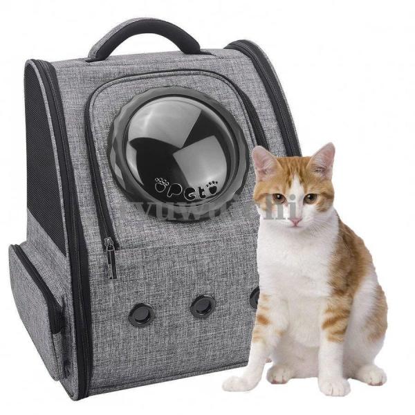 【サイズ】長さ34*高さ41*幅28cm 重さ：1.6kg【折りたたみ時のサイズ】長さ34*高さ41*幅7cmペットキャリーリュックは内部空間と底面積が広くだから、窮屈感がなく、ペットが自由に動き、気持ちよく眠れます。【材質】ステントを含む...