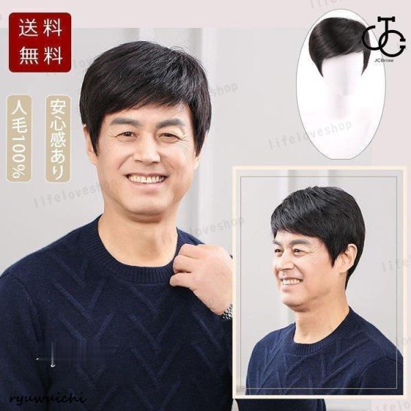 メンズウィッグ 自然 かつら フルウィッグ ショート 男性用 脱毛症対策 安い 人毛 ウィッグ カツラ イメチェン つむじ 軽量 自然黒 ナチュラル 短い 通気性 お父さん 鬘 普段使い 耐熱 お年寄り用 中年男性にも向け 着用簡単 中高年...