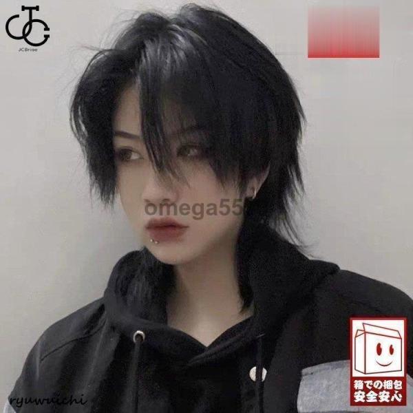 【品名】：メンズウィッグ【カラー 】：全4色【サイズ】：F【素材】：耐熱性ファイバー【産地】：中国検索ワード：ウィッグ ロング ショート　フルウィッグ 部分ウィッグ　つけ毛　グラデーション ウイッグ カール ウェーブ 自然 セミロングウィッ...