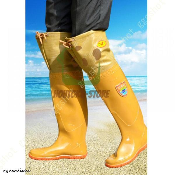 長靴 釣り 農作業 水産 漁業 園芸 防水 スーツ 釣り用 ウェーダー レインブーツ おしゃれ メンズ レディース レインシューズ ◇【耐滑性】靴底は特殊加工によって濡れた場所でもグリップ力を発揮スリップ防止、耐摩擦性を実現しました。 ◇【...