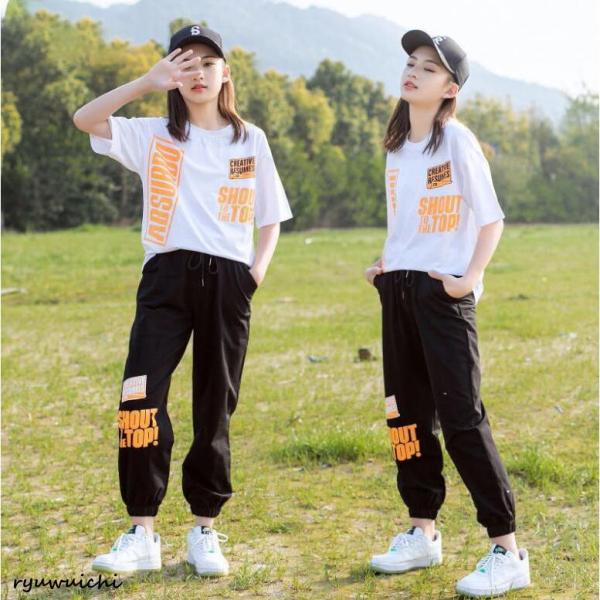 子供服 ジャージ 女の子 上下セット Tシャツ キッズ カジュアル パンツセット ウエストゴム スポーツウェア 半袖 夏新作■素材：綿65％、ポリエステル35％■サイズ：（単位：cm）120  適応身長105-115130  適応身長115...