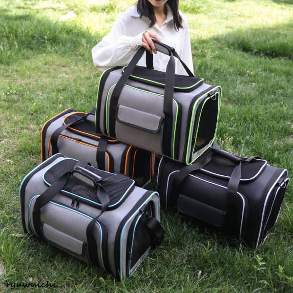 拡張可能&amp;amp;amp;amp;amp;amp;amp;amp;amp;通気性抜群猫キャリーバッグは容量を拡張できます。バッグの一番前方を開けて、更に多くの空間を拡張し、ペットはもっと多くの位置でリラックスに休憩できます。通気性も...