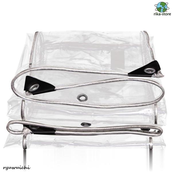 防水シート 防雨 透明シート タープ シート 屋外の透明 雨よけシート 植物保護カバー 防風 隔離 防塵 PVCヘビーデューティービニールシート 引裂きに強い キャン