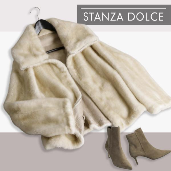 エコファー コート アウター レディース ファーコート フェイクファー ショート ゆったり もこもこ ふわふわ オーバーサイズ 暖かい 防寒 20代 30代 40代 50代 60代 [NO.11-72-145daw] (256092) --...