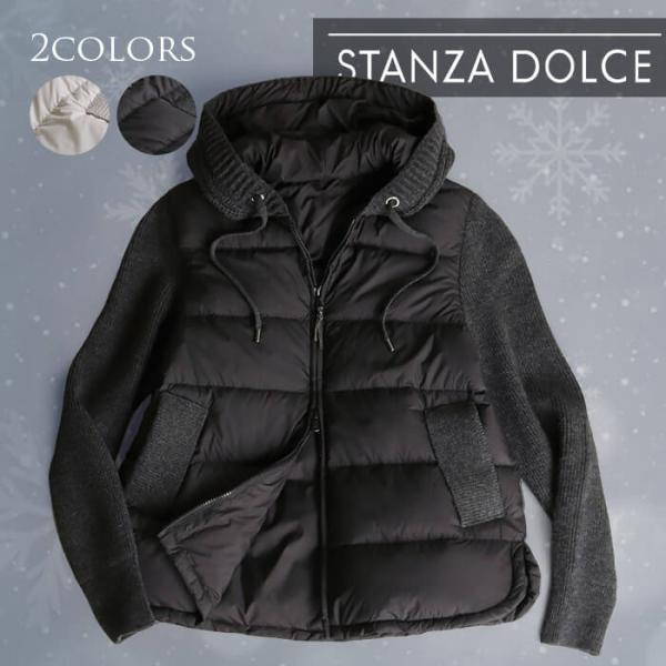 ダウンジャケット ダウン90％ グース グースダウン レディース ショート ニット 軽量 暖かい 大きいサイズ 薄手 きれいめ ダウンコート ショート アウター 20代 30代 40代 50代 60代  冬 [NO.9-8812caw] (...