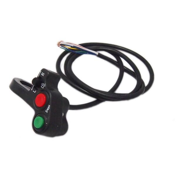 この度は当方の商品をご覧頂き誠にありがとうございます。状態：新品未使用仕様：ハンドル22ミリ用、コード長　1メートル配線色：（ロットにより変わる場合があります）ウインカースイッチ　右：緑　　　　　　　　　　　　 &amp;nbsp; 左：黄...