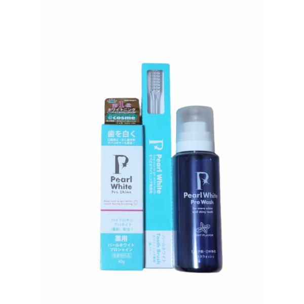 【薬用パールホワイト　プロシャイン40ｇ】　＜歯を白く＞　　ポリリン酸ナトリウムによって歯の汚れを　　落とし、コーティング（ステインや歯石の　　沈着防止）します。紅茶やコーヒー、ワイン　　やタバコのヤニ等でくすんでしまった歯の　　表面に付着...