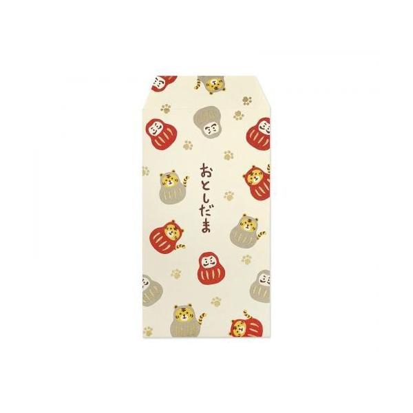 やさしい風合いの伊予和紙を使った年賀ポチ袋(大)お札が折らずに入れられるお年玉袋です。サイズ：W90×H180mm素材：伊予和紙産地：Japan・3枚入 ※封シール　3ピース付※【ゆうパケット(メール便)】はポスト投函となりますので、お届け...