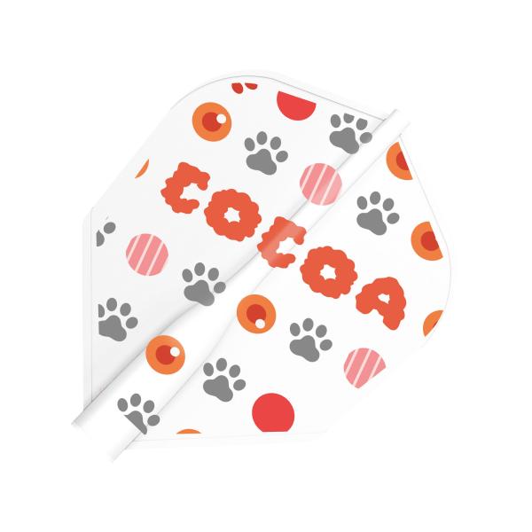 8 FLIGHT NO6 SHAPE AIRI HIRANO Model平野愛依里選手が好きな海鮮からヒントを得てデザイン。こぼれ落ちるいくら丼やサーモン、マグロをイメージしたドットに平野愛依里選手のトレードマークの肉球を散りばめました。T...