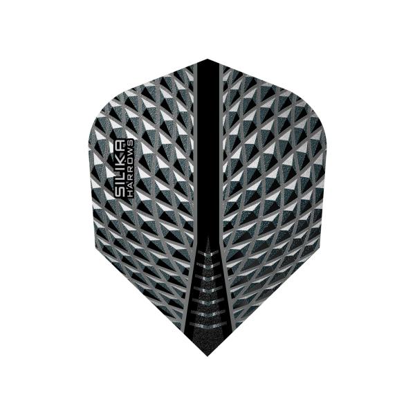 Harrows SILIKA FLIGHT Shape当社独自の新しいシリカコーティングでコーティングされ、フライトの強度を大幅に高め損傷を最小限に抑えます。サンドペーパーと同様にフライトの表面は粗いため、表面積が増加します。表面積増加によ...