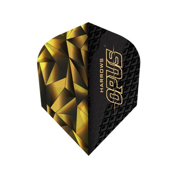 Harrows OPUS FLIGHTオーパスフライトは高度なUVプリント技術と丈夫な100ミクロンのラミネートを組み合わせたフライトです。厚さ:100ミクロン【スペック】形状:シェイプ仕様:通常のフライト個数:3枚