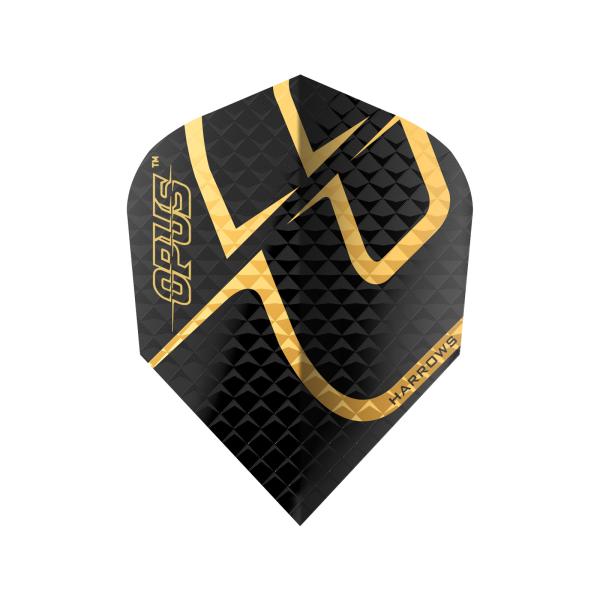 Harrows OPUS FLIGHTオーパスフライトは高度なUVプリント技術と丈夫な100ミクロンのラミネートを組み合わせたフライトです。厚さ:100ミクロン【スペック】形状:シェイプ仕様:通常のフライト個数:3枚