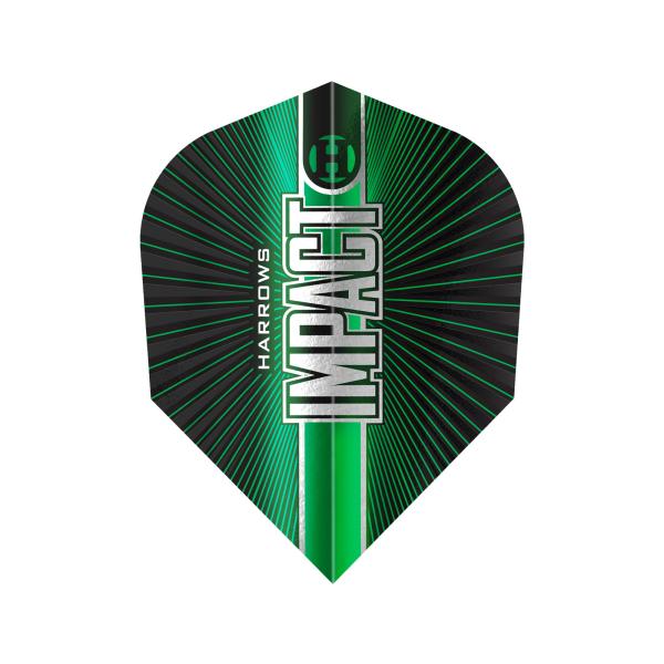 Harrows IMPACT【スペック】形状:シェイプ厚さ:100ミクロン仕様:通常のフライト個数:3枚