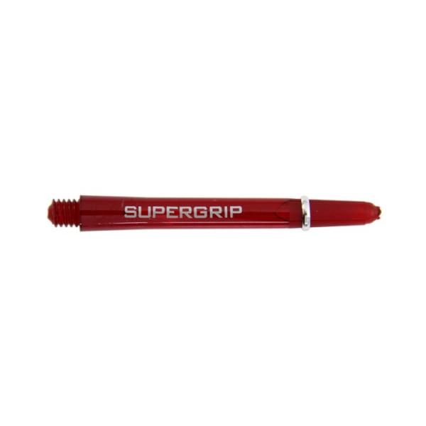 Harrows SUPER GRIP SHAFT涼しげで美しいクリアのSUPER GRIPシャフトです。シャフトリング付き。しっかり締まり、フライトが外れにくいです。サイズ:約48mm(ネジ山含まず)重量:約1.2g