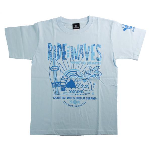 【SHADE】SHADEBAT SUMMER T シャツ 2020コットン素材の半袖トップス。前面は SHADEBAT のサーフィン姿がゆるくて可愛らしいデザイン。背面は SHADE ロゴ、左袖部にはアロハサイン入り。爽やかなカラーリングを...